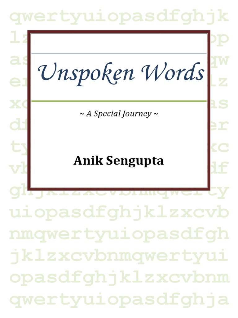 Unspoken Words | PDF