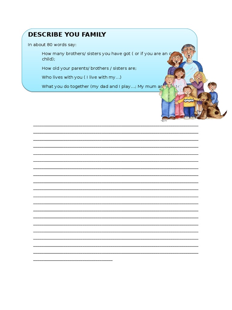 Family Description Writing Guide | PDF | Lifestyle
