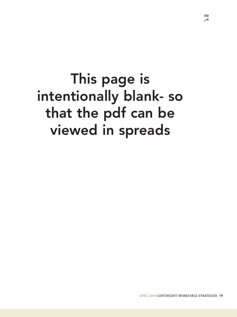 This Page Is Intentionally Blank - So That | PDF | Employment ...