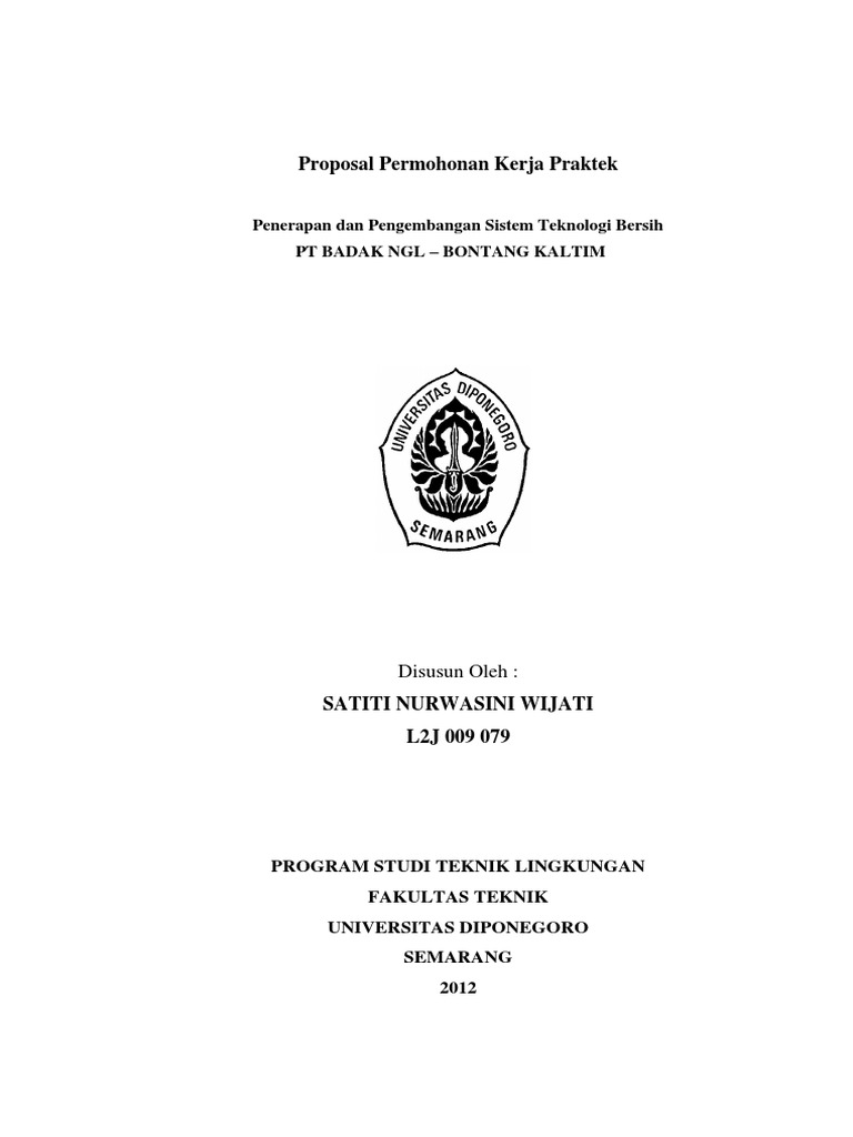 Contoh Proposal KP | PDF