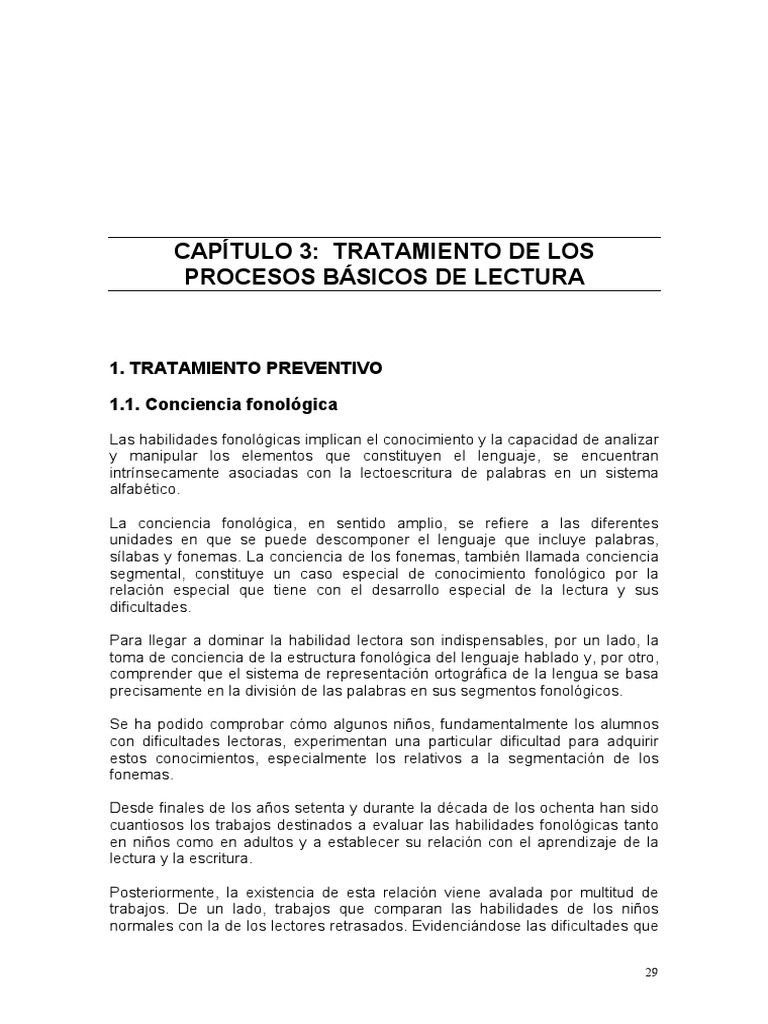 Tratamiento DALE Vidal Manjon EOS | PDF | Lectura (proceso) | Fonología