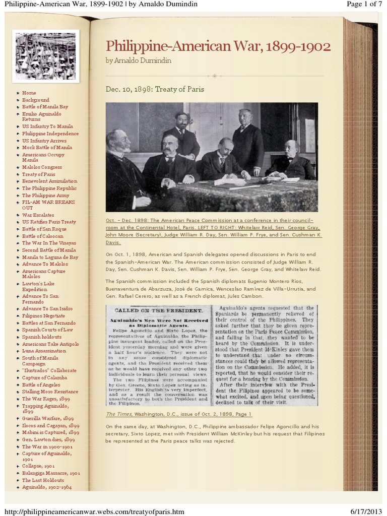 Dec 10, 1898 - Treaty of Paris.pdf | Spanish East Indies | Philippines