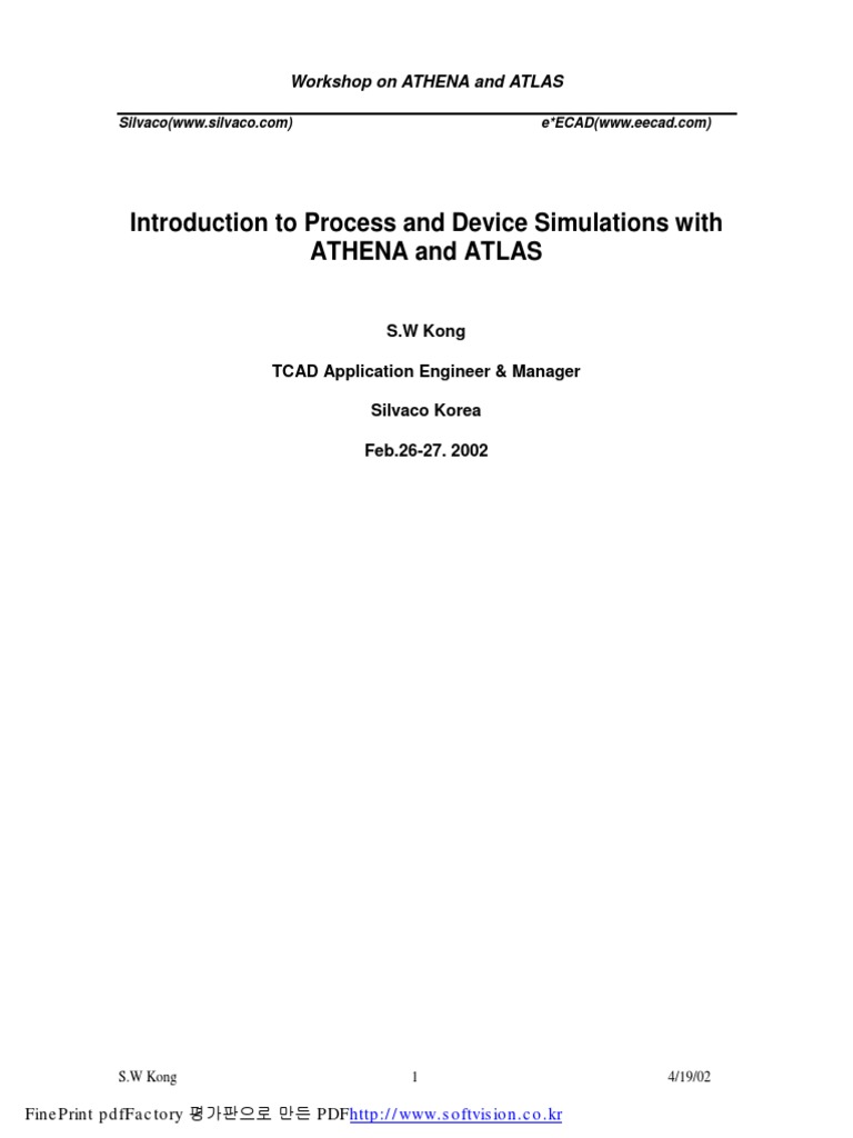 TCAD - Silvaco Detailed | PDF | Semiconductors | Crystal