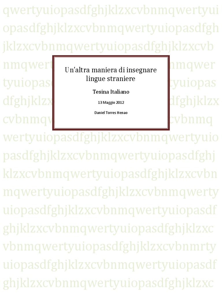 Tesina Italiano | PDF