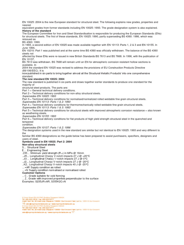 En 10025 | Download Free PDF | Structural Steel | Standardization