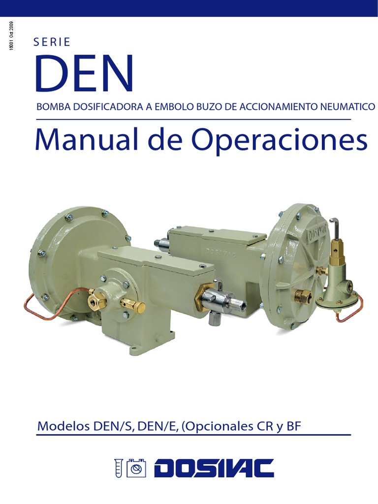 Manual Bombas Dosivac Dens 10 | PDF | Tap (Válvula) | Bomba