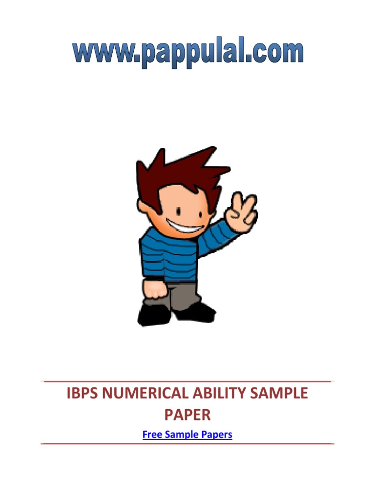 Ibps Numerical Ability Sample Paper | PDF | Percentage | Interest