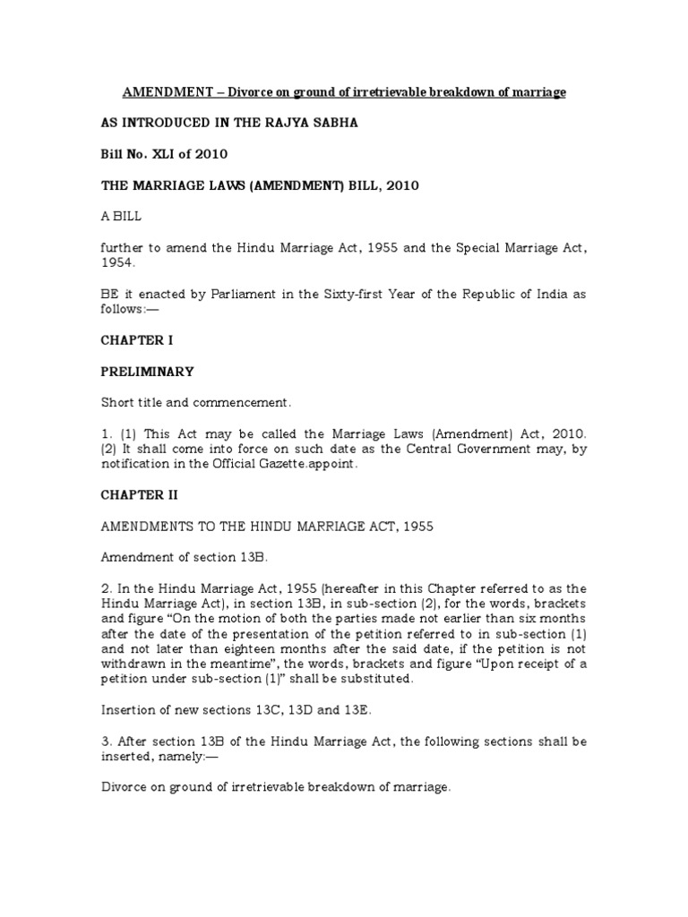 Divorce on Ground of Irretrievable Breakdown of Marriage | Divorce ...
