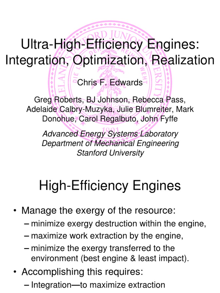 Ultra-High-Efficiency Engines:: Integration, Optimization, Realization ...