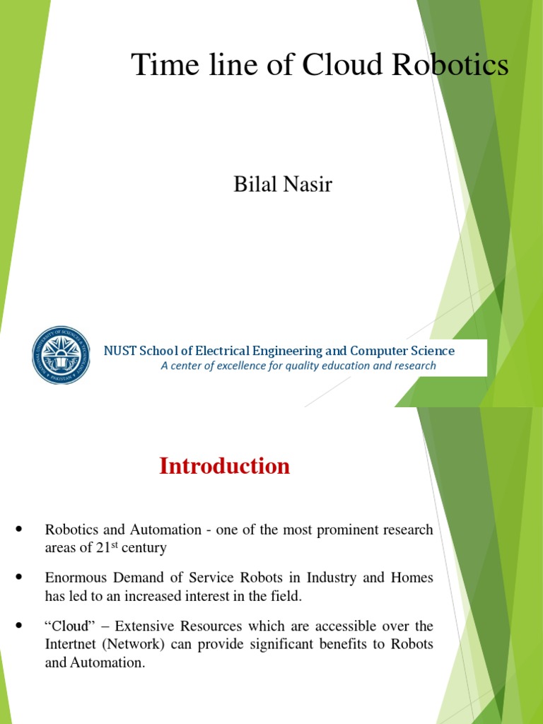 Timeline of Cloud Robotics | PDF | Cloud Computing | Robotics