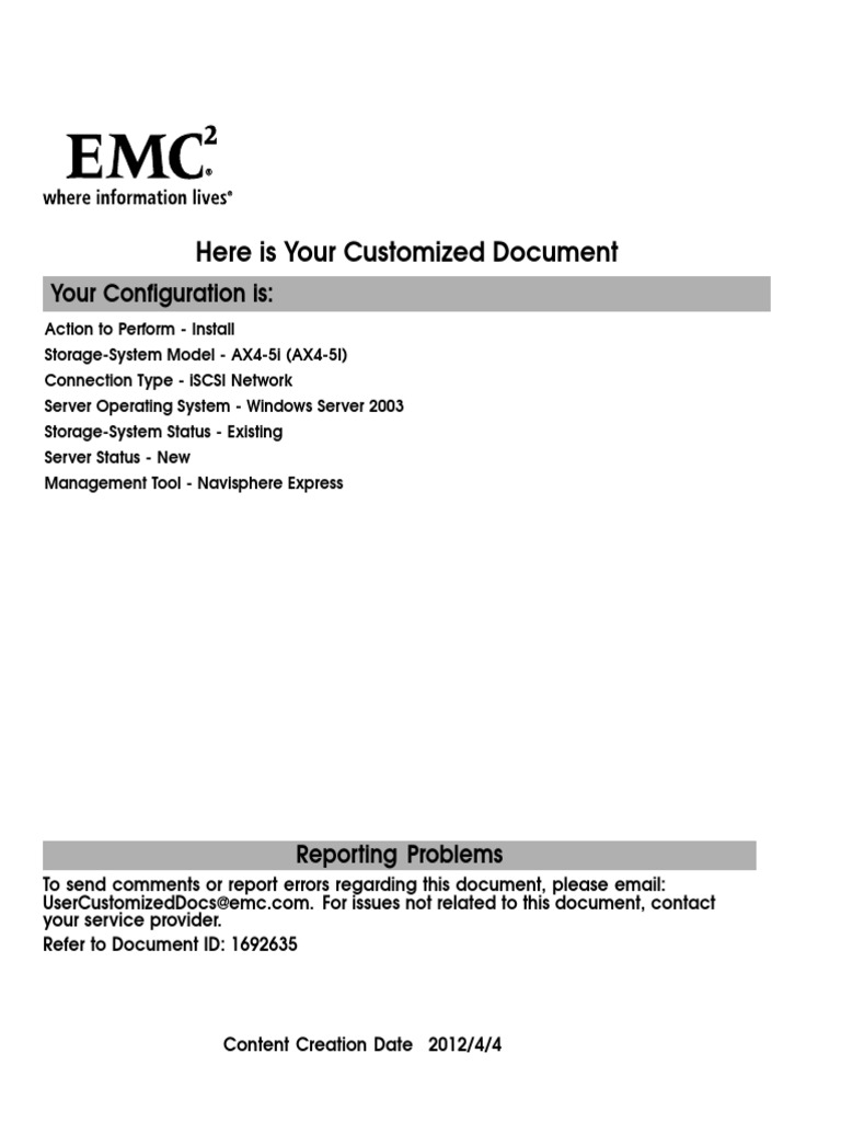 AX4 Installing An ISCSI Storage System - Master 1692635 | PDF | Hyper V ...