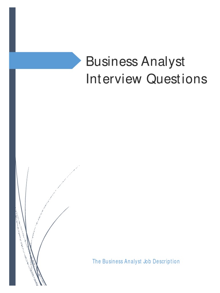 Business Analyst Interview Questions and Answers | PDF | Scrum ...