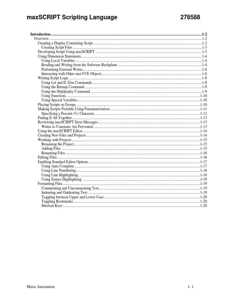Maxscript Ch01 Introduction PDF | PDF | Scripting Language | Parameter (Computer Programming)