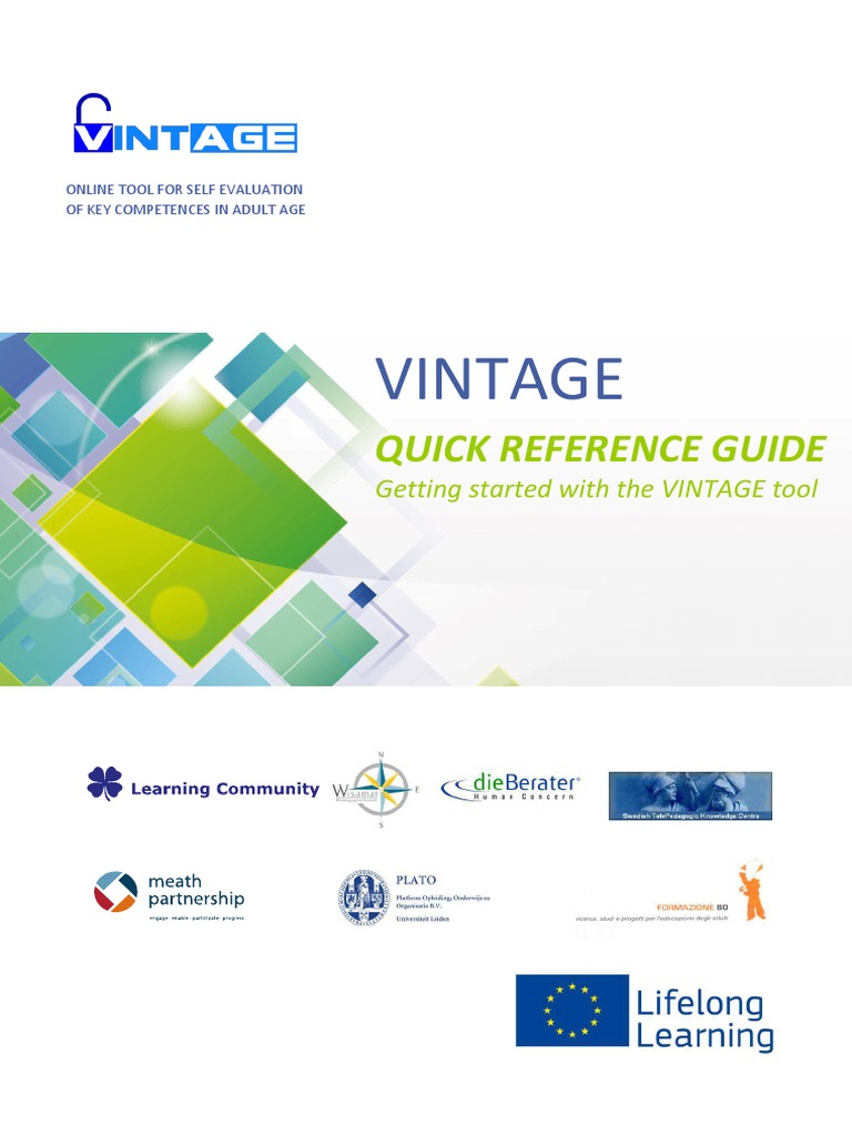 VINTAGE Quick Reference Guide | PDF | Cognition | Psychological Concepts