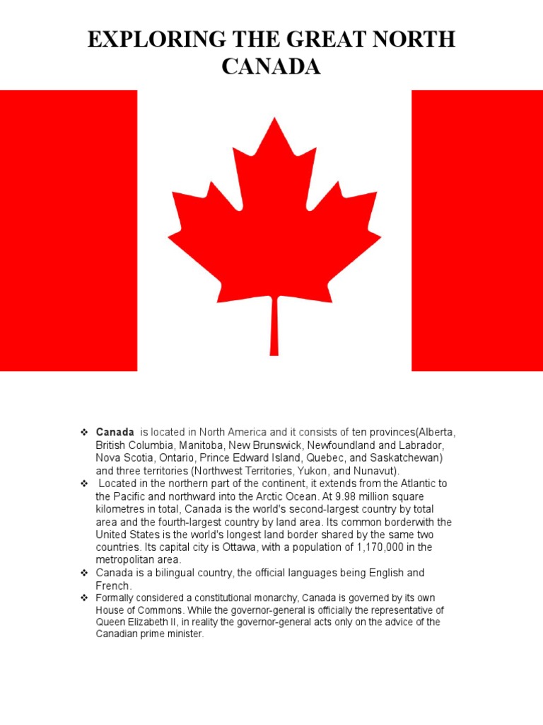 Discovering Canada's Great North | PDF | Provinces And Territories Of ...