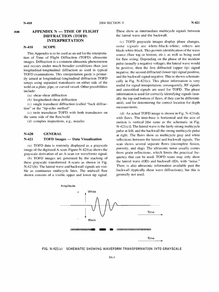 ASME TOFD Interpretation Manual | PDF | Waves | Applied And ...