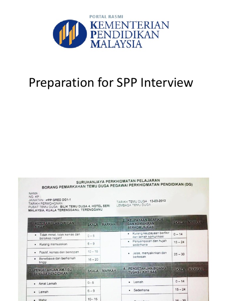 Preparation For SPP Interview | PDF | Najib Razak | Malaysia