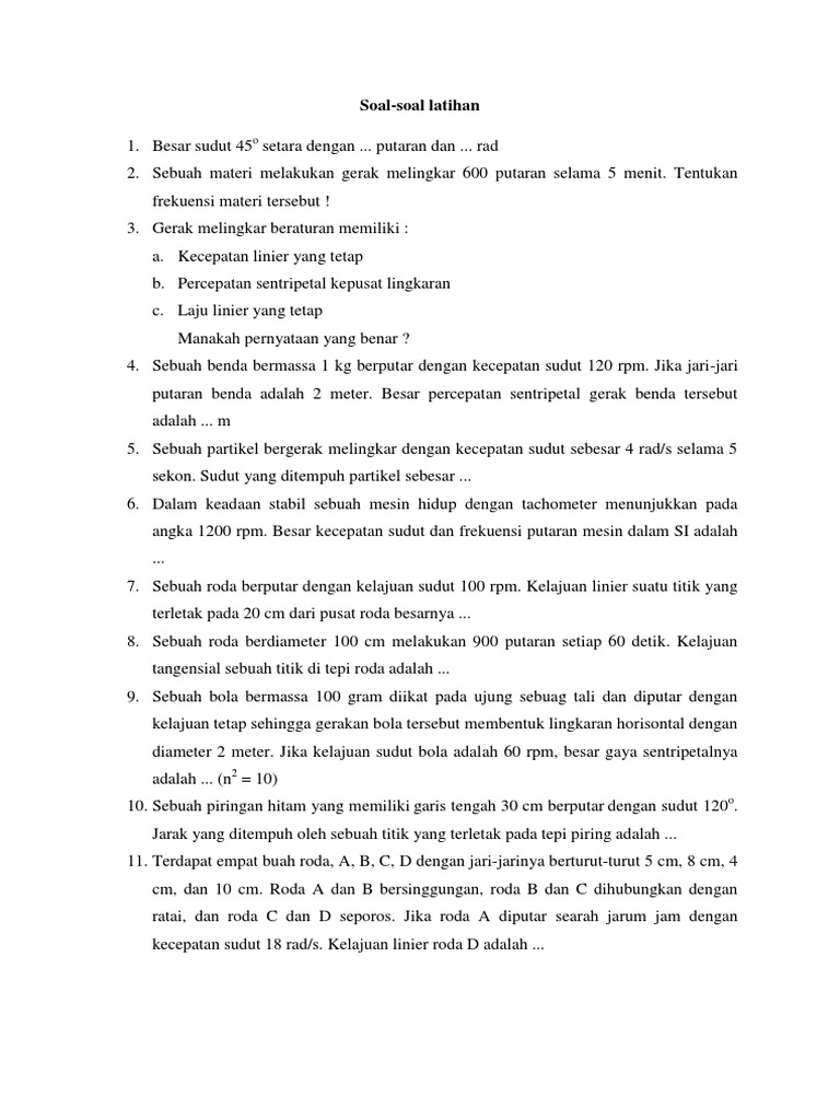 Latihan Soal GM | PDF