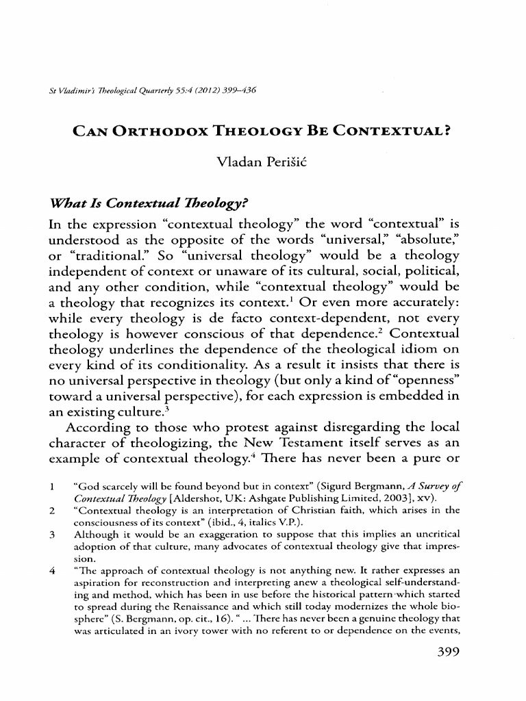 Vladan Perisic | PDF | Eastern Orthodox Church | Theology