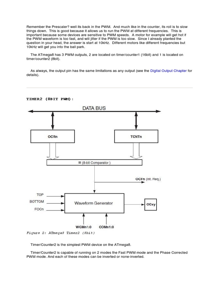 PWM Atmega8 | Download Free PDF | Timer | Digital Electronics