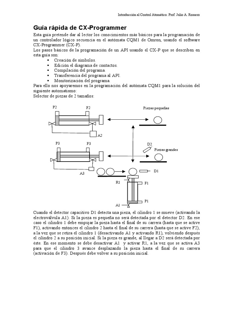 Guía Rápida de CX-Programmer CON EJEMPLOS | PDF | Point and Click ...