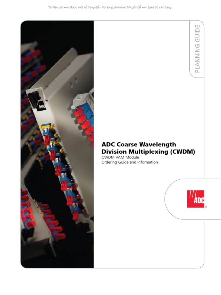 Adc Coarse Wavelength Division Multiplexing CWDM 1395941825 PDF | PDF ...