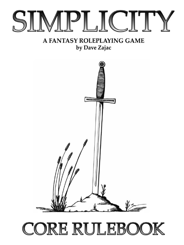 Simplicity | PDF | Role Playing Games | Leisure