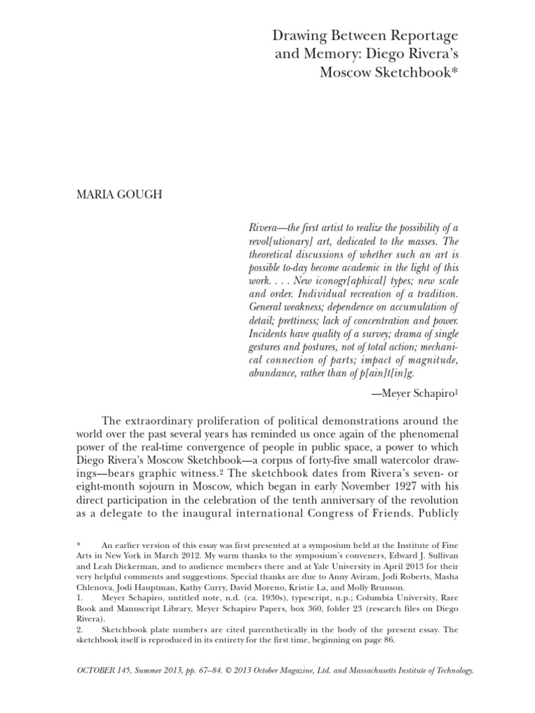 Maria Gough Diego Rivera's Mexican Sketchbook | PDF | Watercolor ...