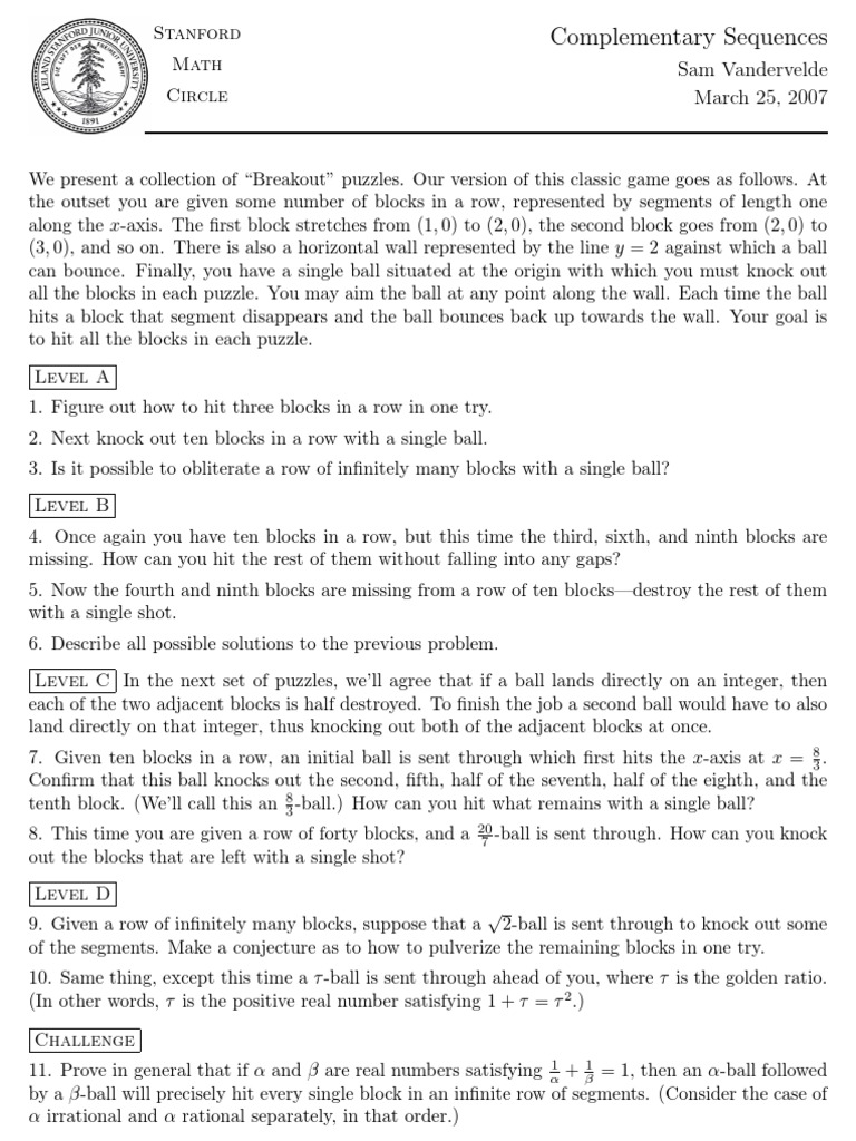 Breakout | PDF | Real Number | Discrete Mathematics