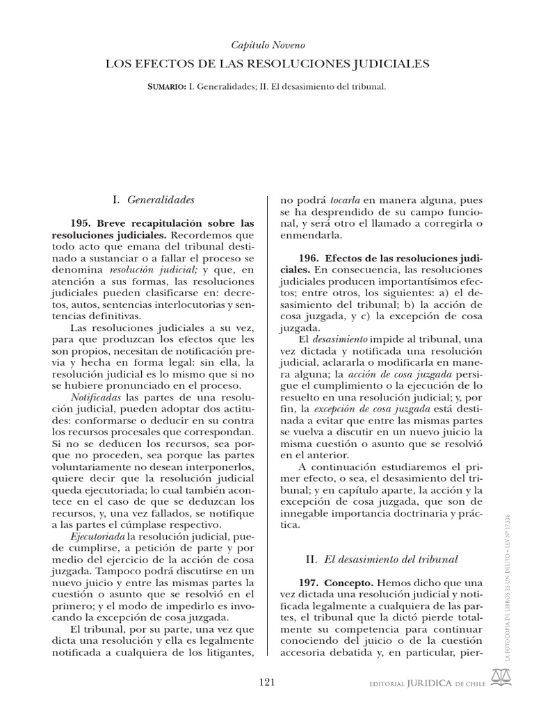Efectos de Las Resoluciones Judiciales | PDF | Res Judicata | Ley procesal Efectos de Las Resoluciones Judiciales | PDF | Res Judicata | Ley procesal