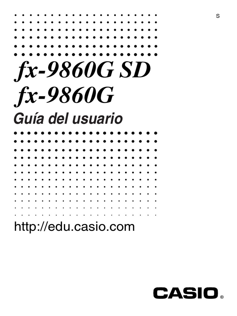 Manual Casio PDF | PDF | Calculadora | Hoja de cálculo