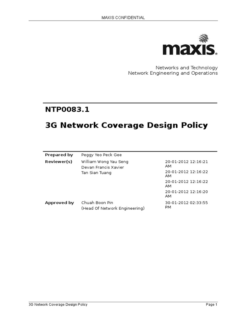 3G Network Coverage Design Policy | Download Free PDF | High Speed ...