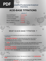 Titration Lab Report Template | PDF | Titration | Chemistry