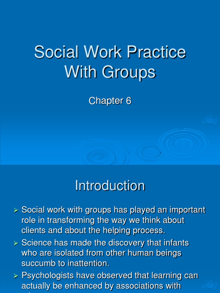 Social Work Practice With Groups | PDF | Social Group | Social Work
