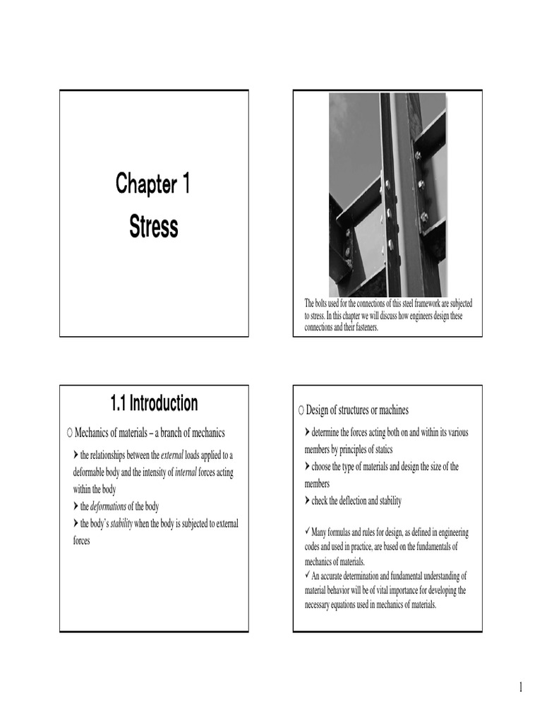 Mechanics of Materials Lecture Notes | PDF | Deformation (Engineering ...