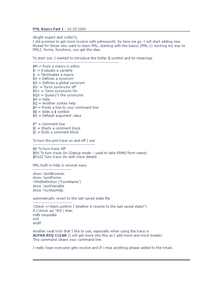Pml Basics Pdf Variable Computer Science Array Data Type 1562