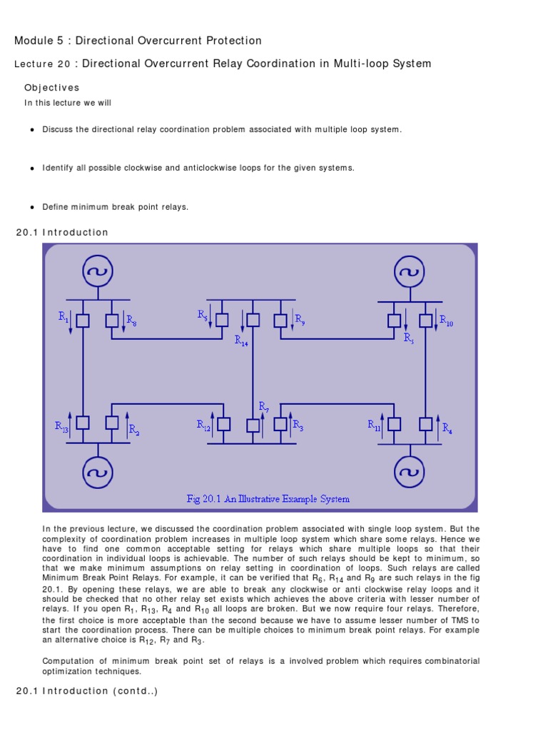 Module 5: Directional Overcurrent Protection: Directional Overcurrent Relay Coordination in ...