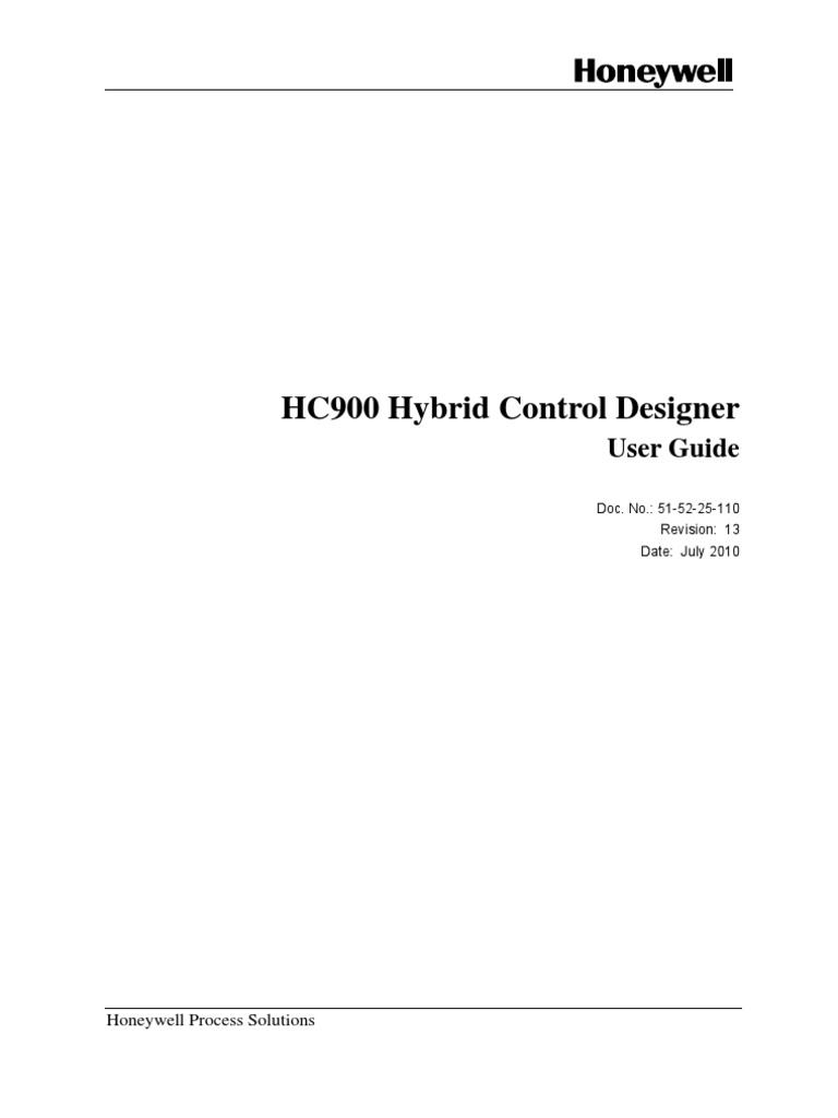 HC900 Hybrid Control Designer: User Guide | PDF | Microsoft Windows ...