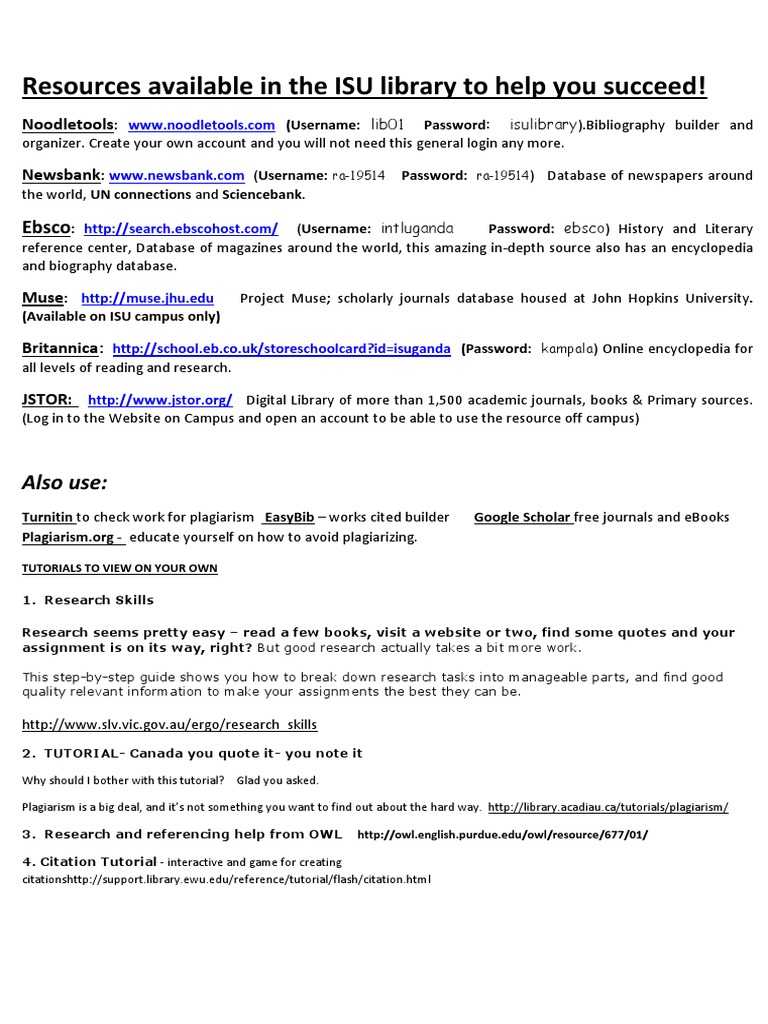 Library Resources | PDF | Computers