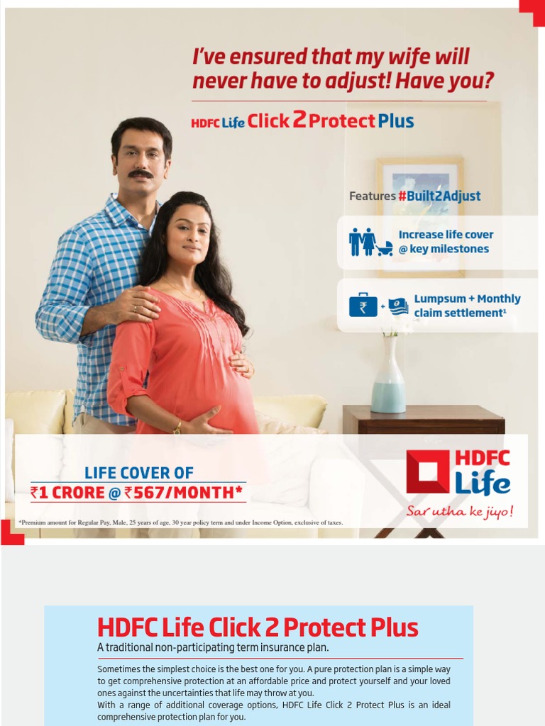 HDFC Click2protect Plus Brochure | PDF | Assignment (Law) | Insurance