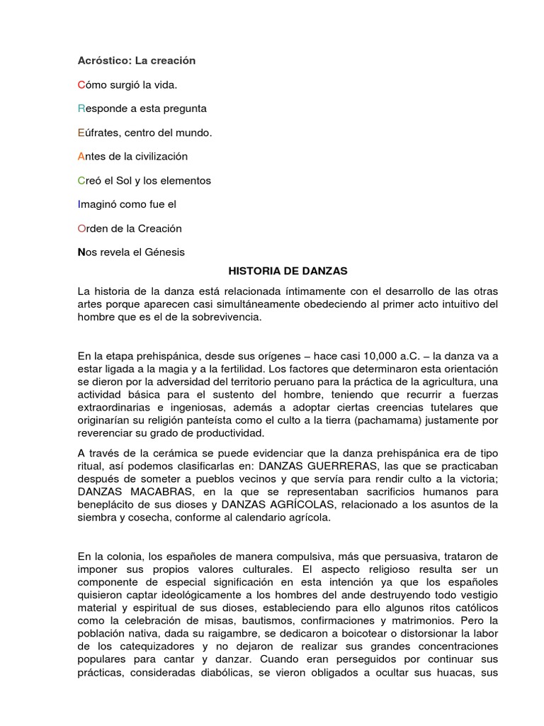 Acróstico | PDF | Carnaval