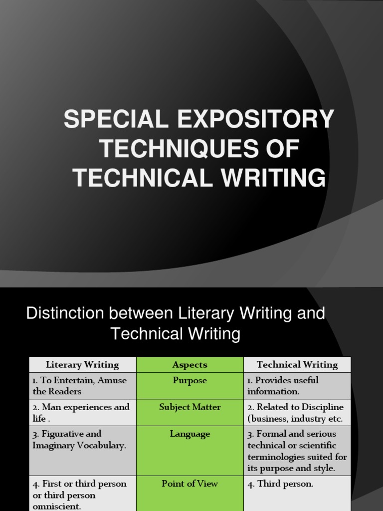 Technical Writing Techniques | PDF | Narration | Causality