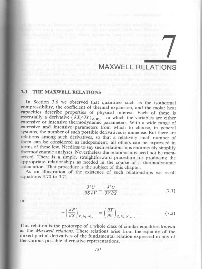 Maxwell Relations: Azu Azu | PDF | Continuum Mechanics | Physics