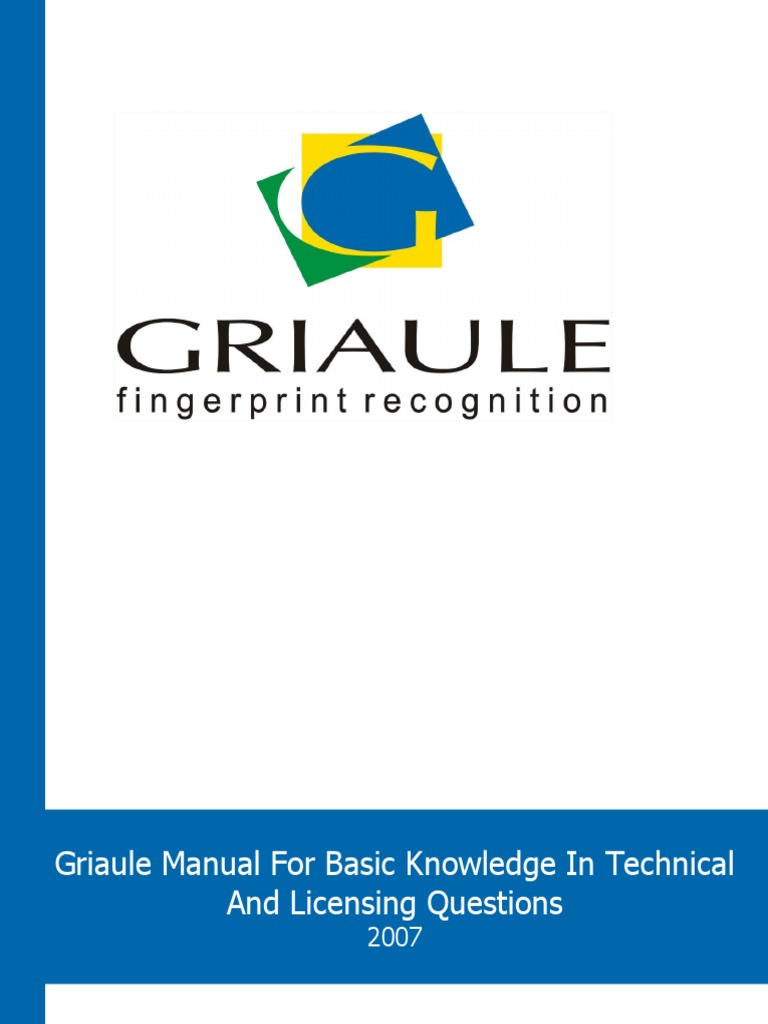 Griaule Manual For Basic Knowledge in Technical and Licensing Questions ...