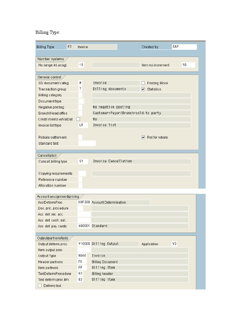 Billing Types in SAP SD | Download Free PDF | Invoice | Rebate (Marketing)