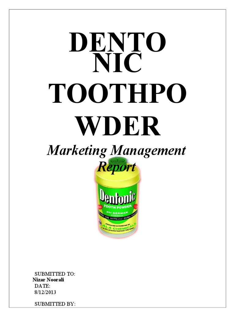 Dentonic Report | PDF | Oral Hygiene | Market Segmentation