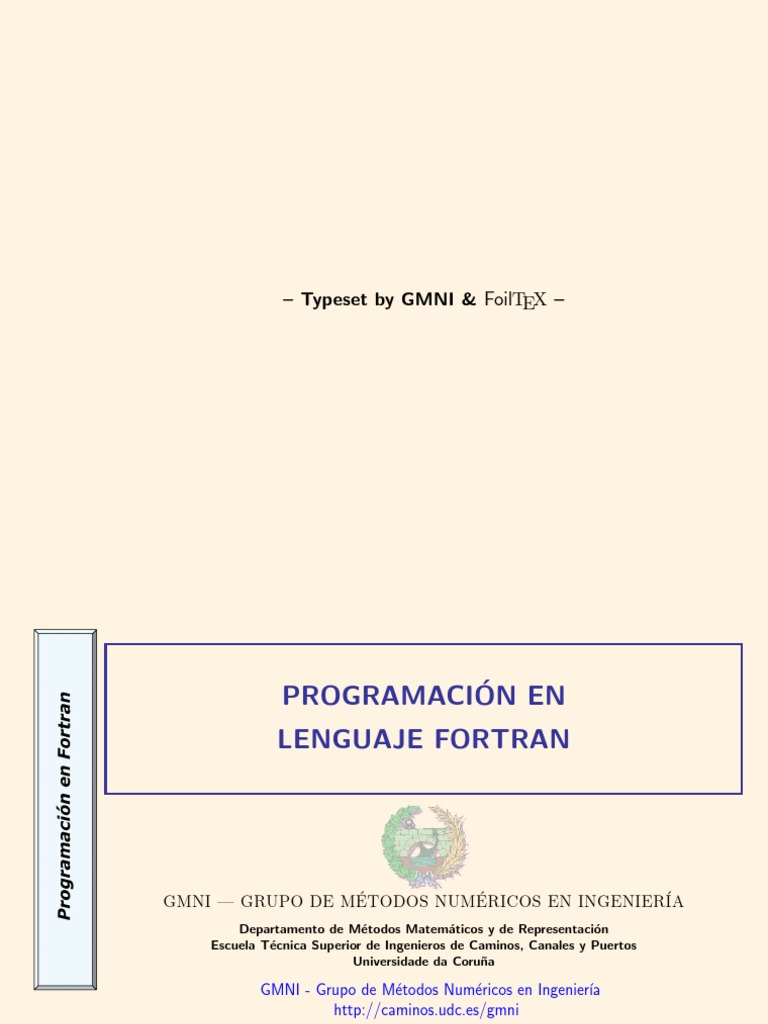 1 Manual Fortran | PDF | Lenguaje de programación | Hardware de la computadora