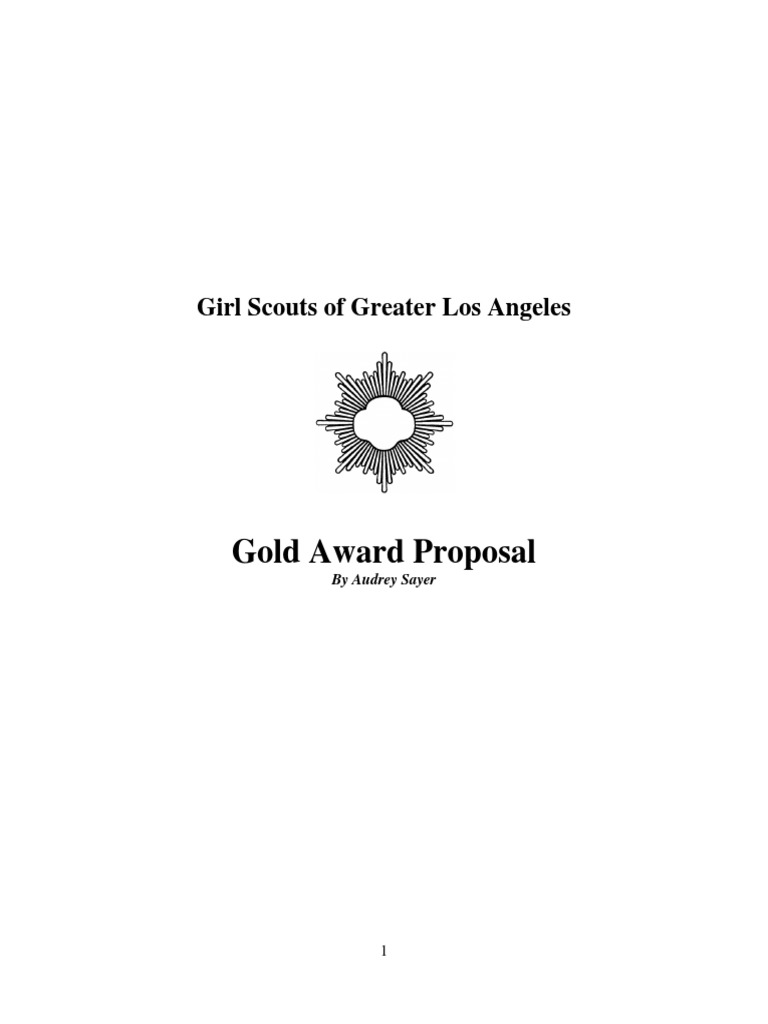 Girl Scouts Gold Award Project Proposal 12 31 14 | PDF | Clothing ...