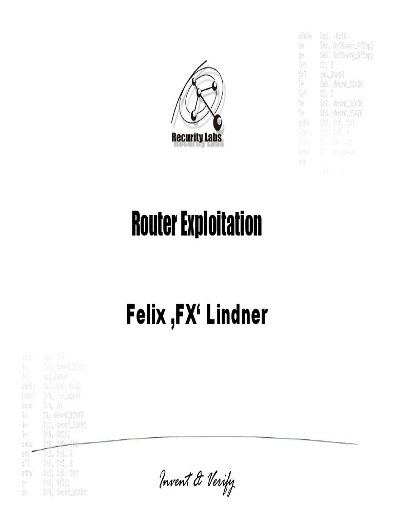 FX Router Exploitation | PDF | Router (Computing) | Transmission Control Protocol
