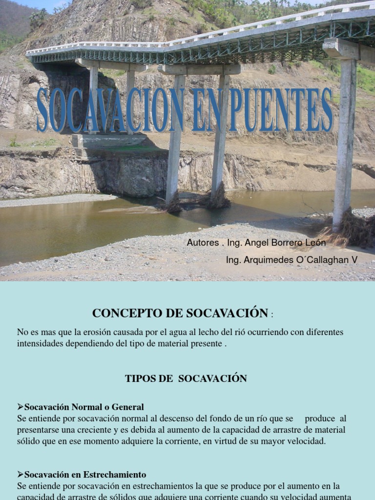 Socavacion puentes